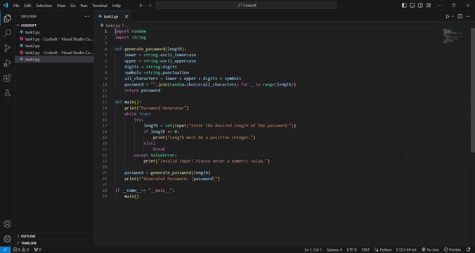 Aditya Arora on LinkedIn: #pythonprogramming #codsoft #internship Aditya Arora on LinkedIn: #pythonprogramming #codsoft #internship