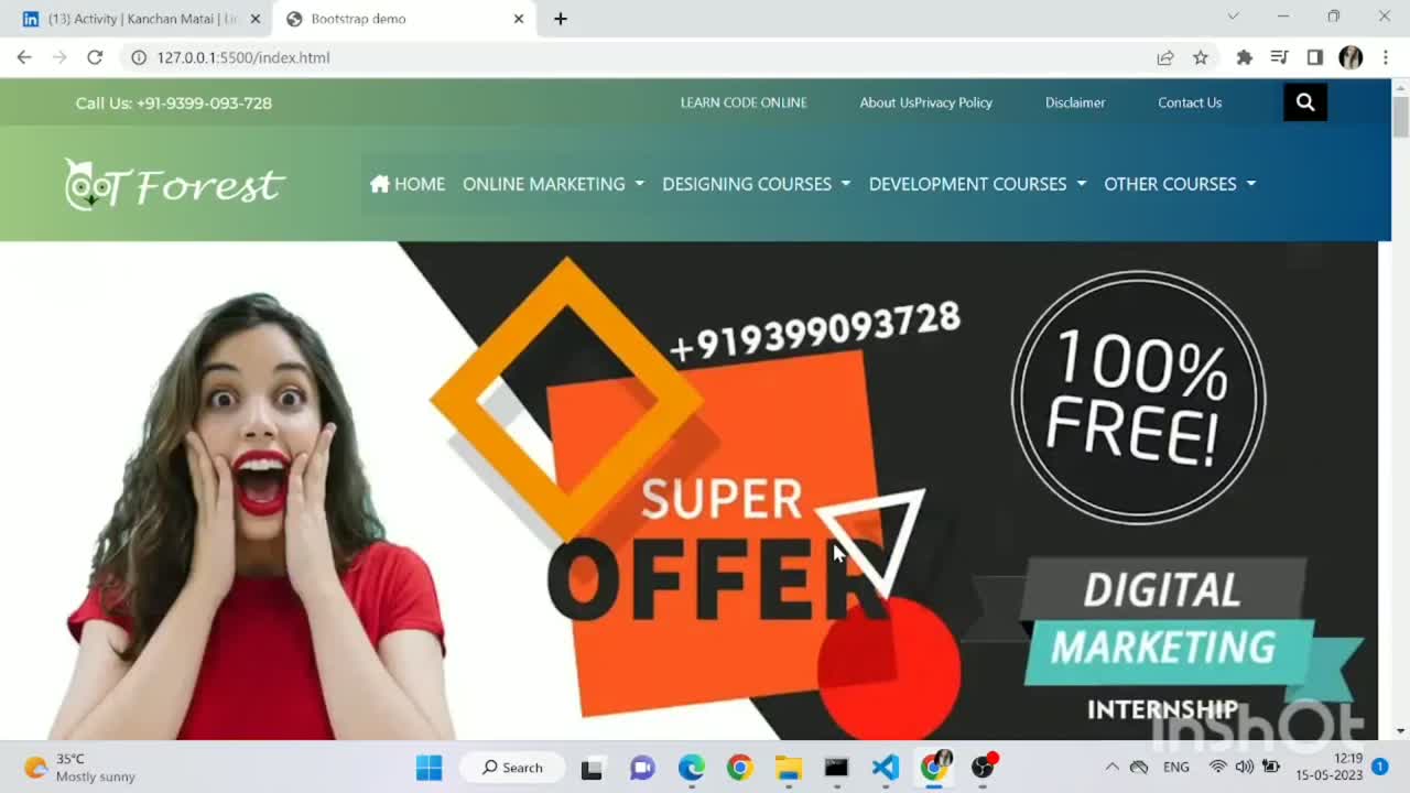 Amisha Motwani on LinkedIn: #html #html5 #css #css3 #bootstrap5 # ... Amisha Motwani on LinkedIn: #html #html5 #css #css3 #bootstrap5 # ...