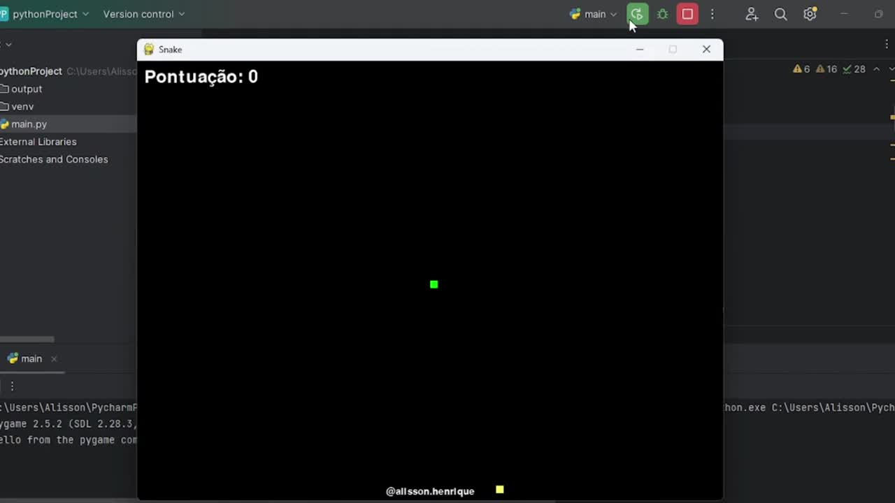 Alisson Henrique no LinkedIn: #python #pygame #codingcommunity # ... Alisson Henrique no LinkedIn: #python #pygame #codingcommunity # ...