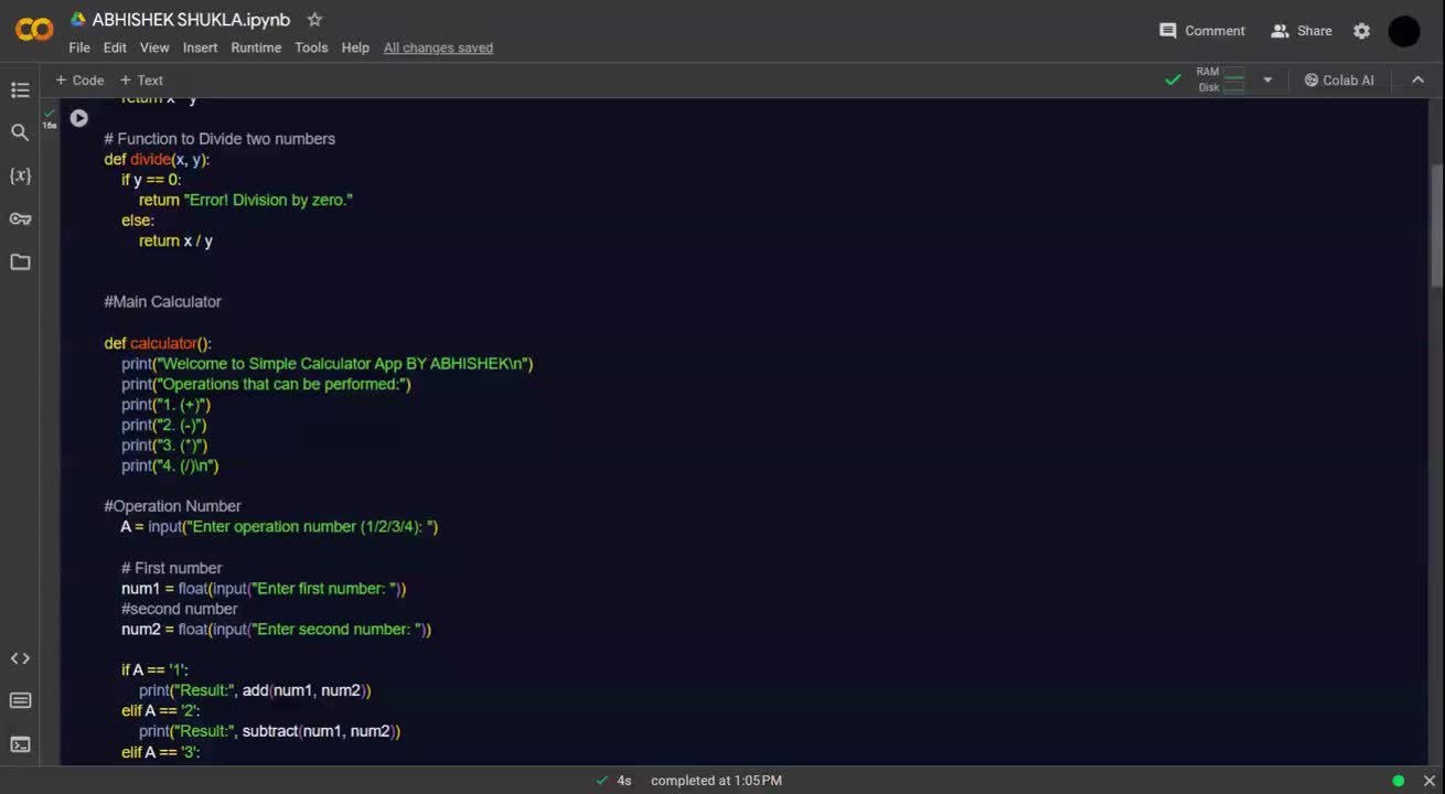 ABHISHEK SHUKLA on LinkedIn: #python #calculator #programming # ... ABHISHEK SHUKLA on LinkedIn: #python #calculator #programming # ...