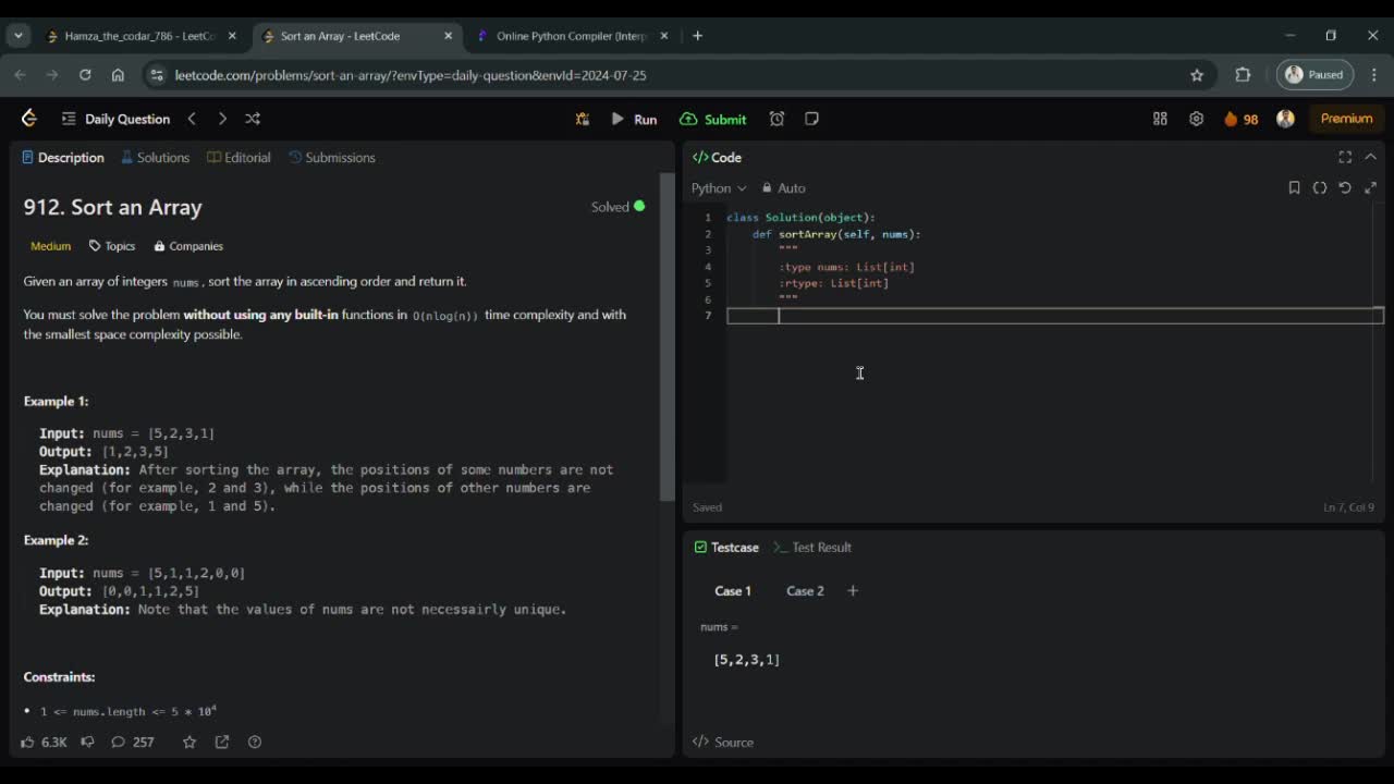 Hamza Nadeem on LinkedIn: #leetcode #dailychallenge #coding # ... Hamza Nadeem on LinkedIn: #leetcode #dailychallenge #coding # ...