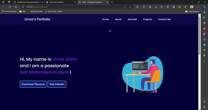 UMAR ALAM on LinkedIn: #html #css #portfolio #self UMAR ALAM on LinkedIn: #html #css #portfolio #self