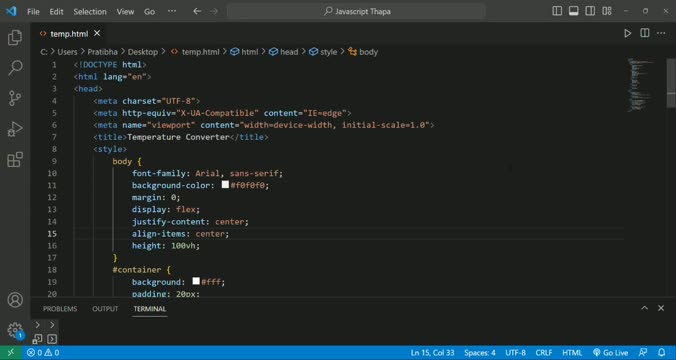 🌡️🔀 Completed my Temperature Converter project using HTML, CSS ... 🌡️🔀 Completed my Temperature Converter project using HTML, CSS ...