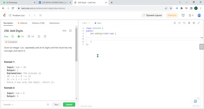 RAHUL KUMAR DHALL on LinkedIn: #dsa #180daysofcode #consistency RAHUL KUMAR DHALL on LinkedIn: #dsa #180daysofcode #consistency