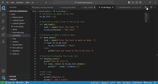 Ashank Gour on LinkedIn: #codsoft #pythonprogramming #internship2023 # ... Ashank Gour on LinkedIn: #codsoft #pythonprogramming #internship2023 # ...
