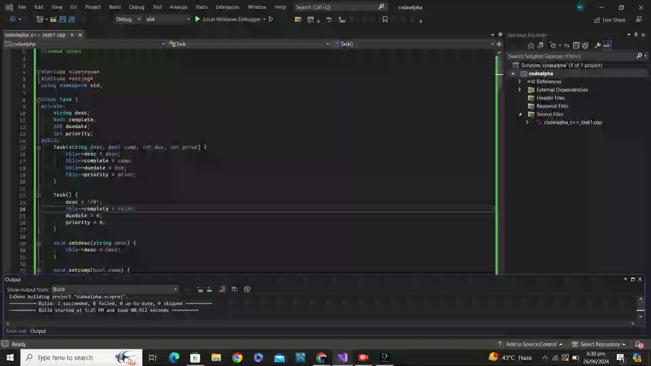 Ahmad Javed on LinkedIn: #cplusplus #oop #internship #codealphas # ... Ahmad Javed on LinkedIn: #cplusplus #oop #internship #codealphas # ...