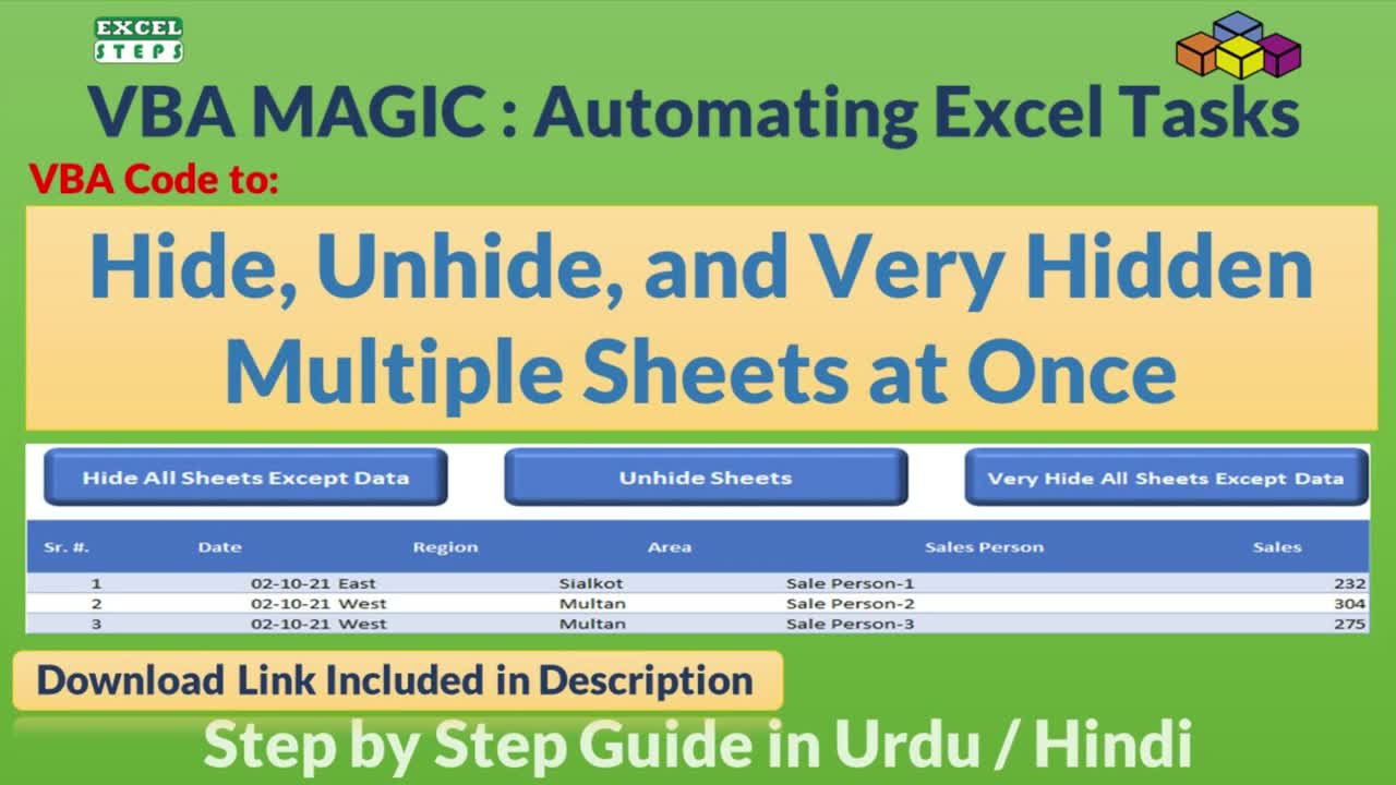 Umar Hameed on LinkedIn: Excel VBA Tutorial: Hide, Unhide, and Very ... Umar Hameed on LinkedIn: Excel VBA Tutorial: Hide, Unhide, and Very ...