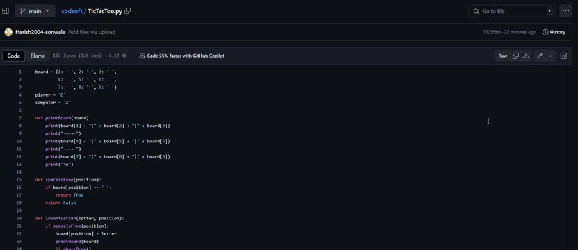 Harish Sonwale on LinkedIn: #codsoft #python #gamedev #ai #programming Harish Sonwale on LinkedIn: #codsoft #python #gamedev #ai #programming