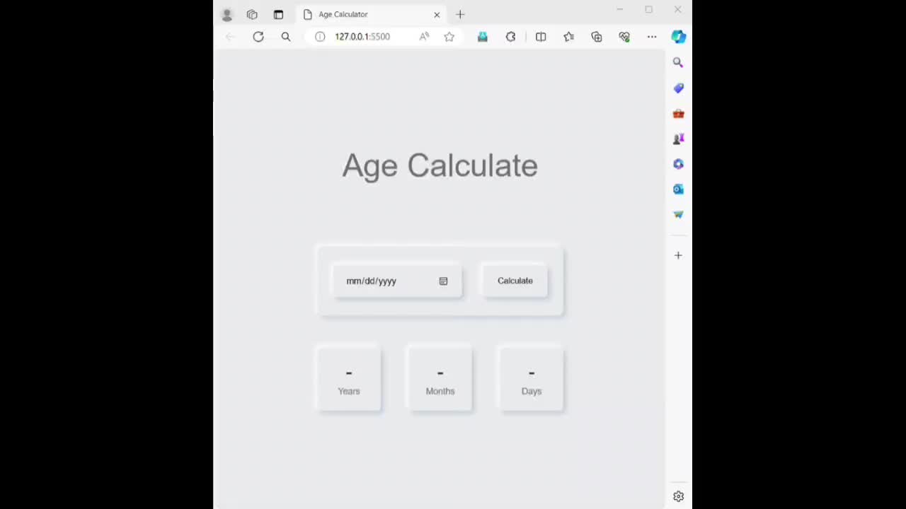 Prasad Pawar on LinkedIn: Age Calculator Using HTML | CSS | JAVASCRIPT Prasad Pawar on LinkedIn: Age Calculator Using HTML | CSS | JAVASCRIPT
