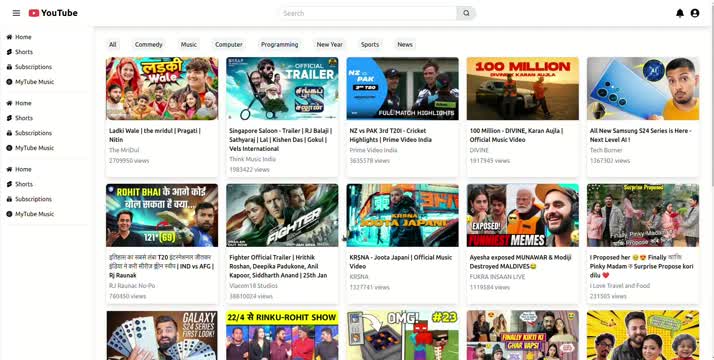 Parshuram Bagade on LinkedIn: #webdevelopment #youtubeclone #apiintegration Parshuram Bagade on LinkedIn: #webdevelopment #youtubeclone #apiintegration