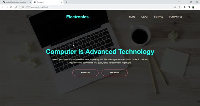 Sanika Thakur on LinkedIn: Developed Animated Template using HTML CSS ... Sanika Thakur on LinkedIn: Developed Animated Template using HTML CSS ...