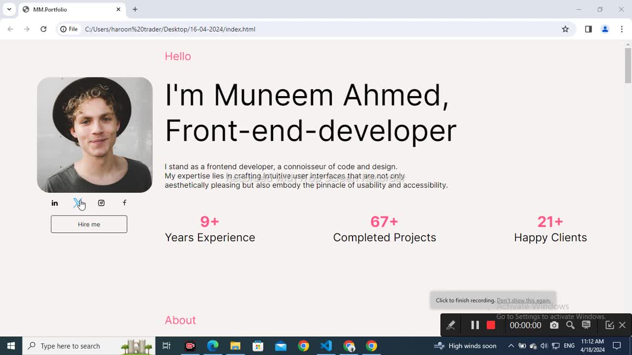 Muneem Ahmed on LinkedIn: #webdevelopment #portfolio #firstexperience # ... Muneem Ahmed on LinkedIn: #webdevelopment #portfolio #firstexperience # ...