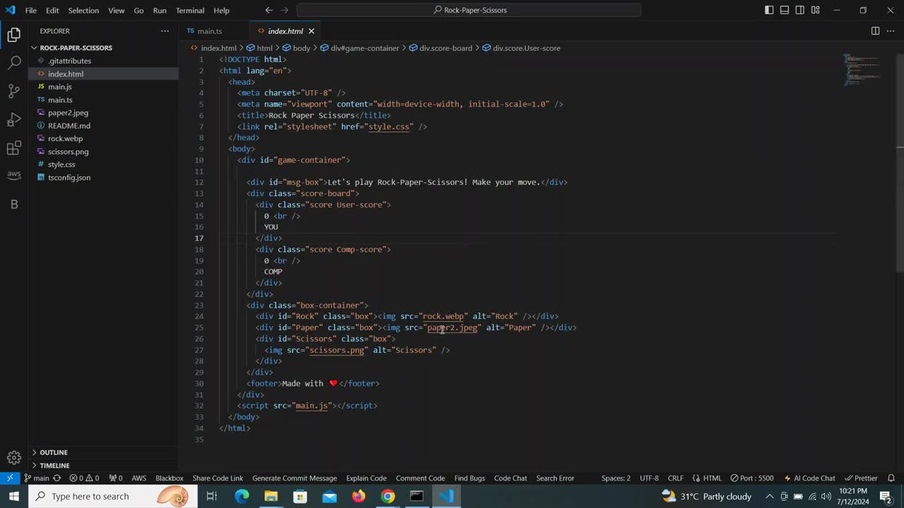 Owais Khilji on LinkedIn: #gamedevelopment #rockpaperscissors # ... Owais Khilji on LinkedIn: #gamedevelopment #rockpaperscissors # ...