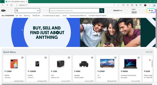 Abhishek T M on LinkedIn: #reactjs #webapp #learninginprogress #olxproject Abhishek T M on LinkedIn: #reactjs #webapp #learninginprogress #olxproject