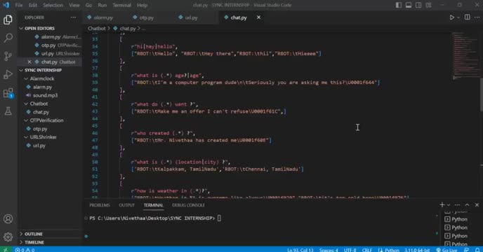 Vinayak Kukkar on LinkedIn: #connections #python #internship #chatbot # ... Vinayak Kukkar on LinkedIn: #connections #python #internship #chatbot # ...