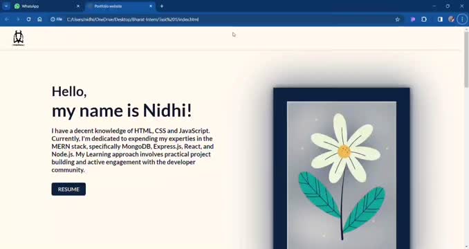 Nidhi Bhagat on LinkedIn: #bharatintern #internshipjourney # ... Nidhi Bhagat on LinkedIn: #bharatintern #internshipjourney # ...