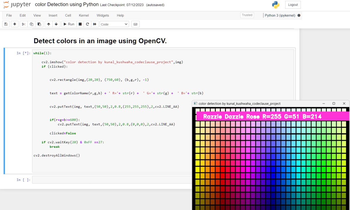 Kunal Kushwaha on LinkedIn: #opencv #colordetection #computervision # ... Kunal Kushwaha on LinkedIn: #opencv #colordetection #computervision # ...