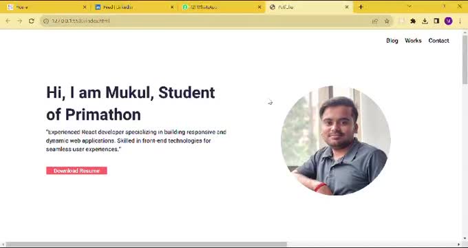 Mukul Deval on LinkedIn: #webdevelopment #html #css #primathonacademy # ... Mukul Deval on LinkedIn: #webdevelopment #html #css #primathonacademy # ...