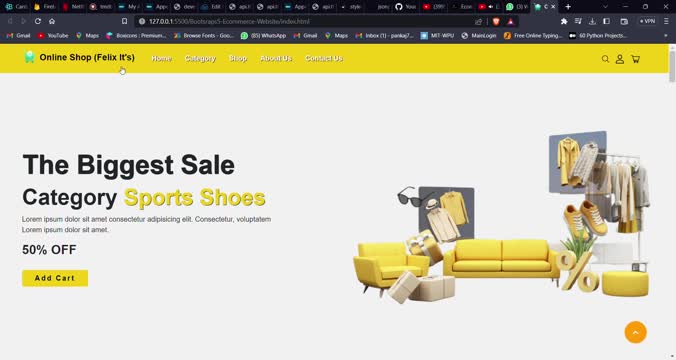 Pankaj Kumar on LinkedIn: Created a Ecommerce website using Html css ... Pankaj Kumar on LinkedIn: Created a Ecommerce website using Html css ...