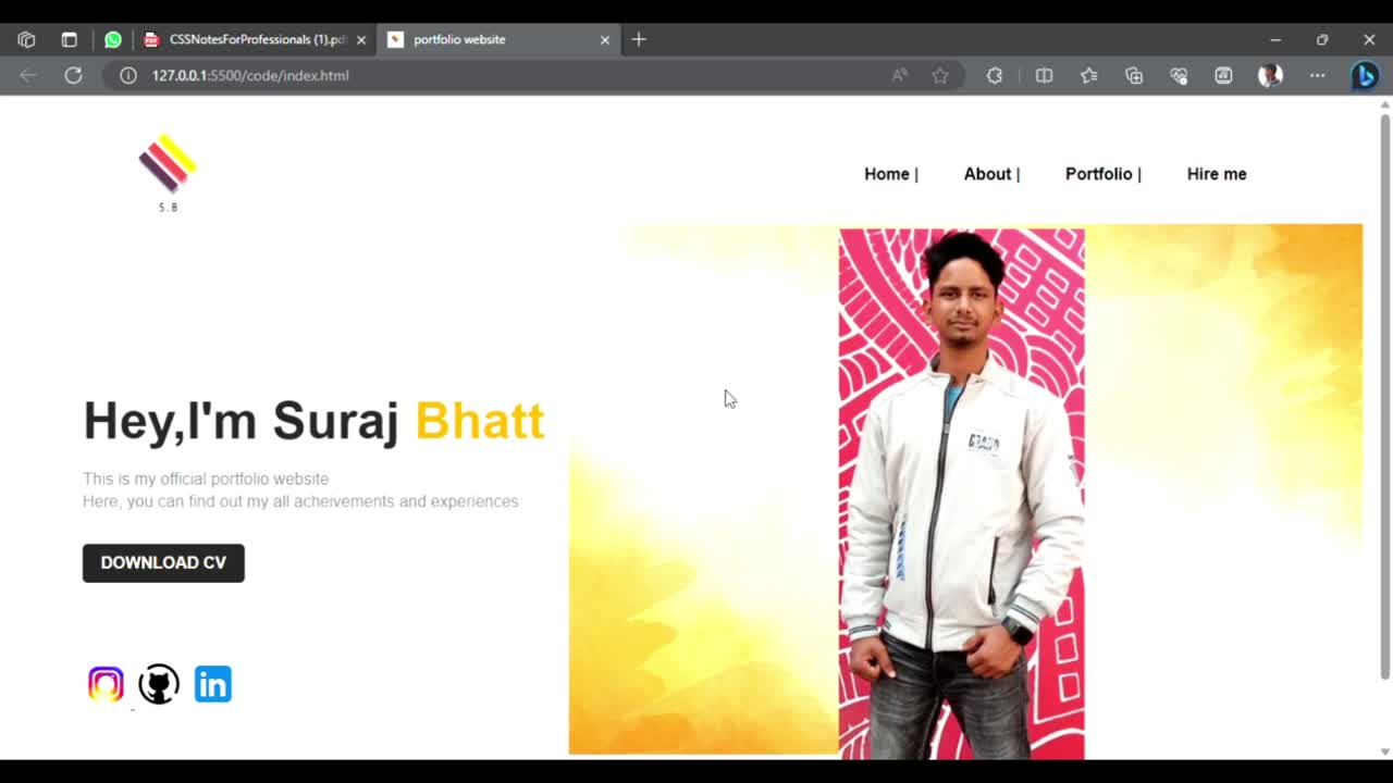 Suraj Bhatt on LinkedIn: #css #projects #html Suraj Bhatt on LinkedIn: #css #projects #html