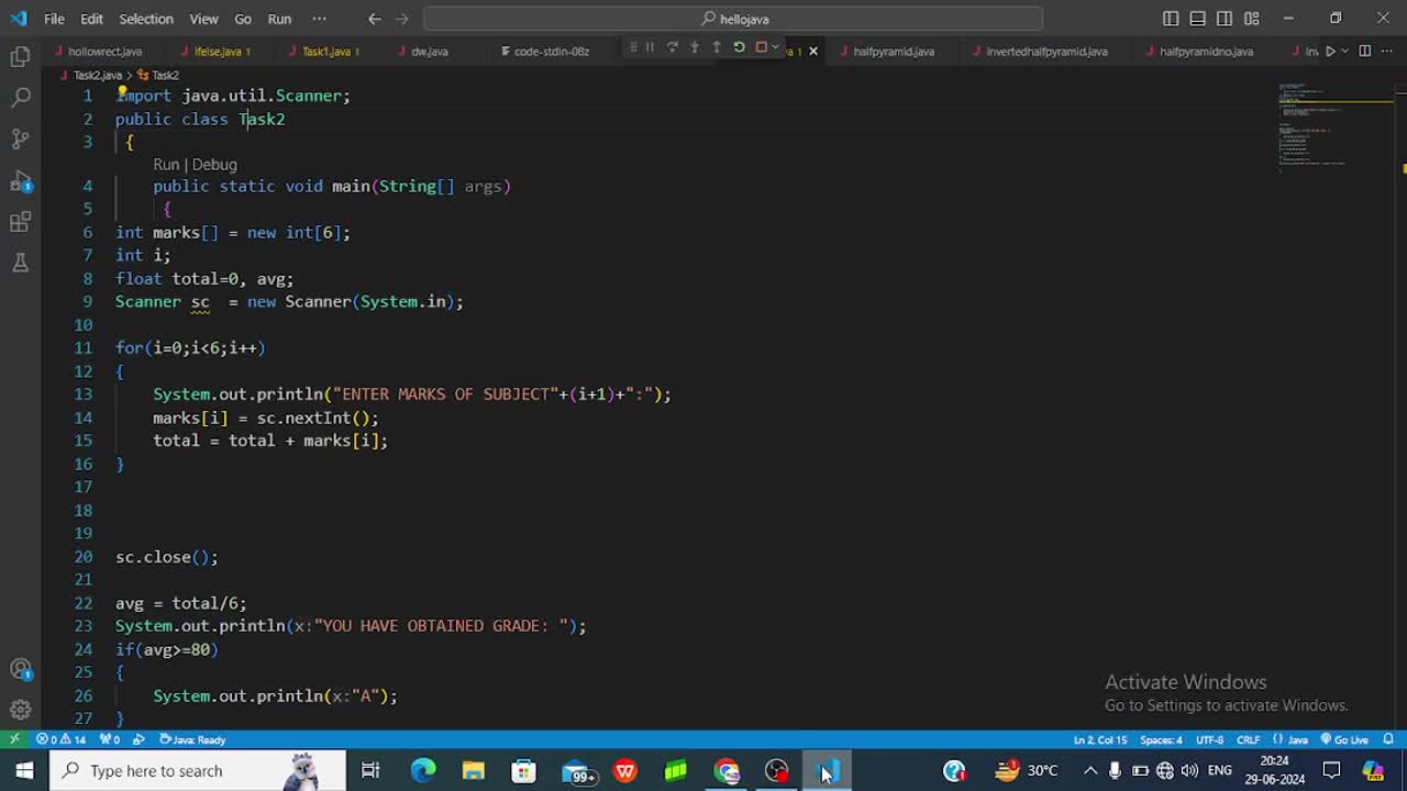 prerna wanle on LinkedIn: #codesoft #codesoft #javaprogramming prerna wanle on LinkedIn: #codesoft #codesoft #javaprogramming