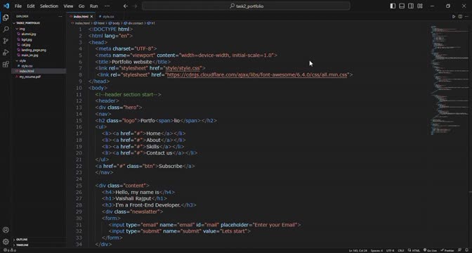 Vaishali Rajput on LinkedIn: #webdevelopment #codsoft #intern2023 Vaishali Rajput on LinkedIn: #webdevelopment #codsoft #intern2023