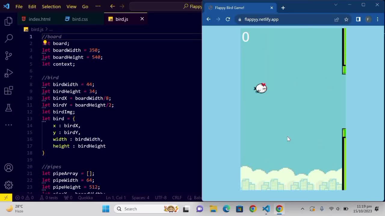 Farzeen Ali on LinkedIn: #thetechzeen #htmlcssjsproject #flappybird # ... Farzeen Ali on LinkedIn: #thetechzeen #htmlcssjsproject #flappybird # ...