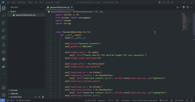 I completed Python task 3 to build a password generator. | JALAJ ... I completed Python task 3 to build a password generator. | JALAJ ...