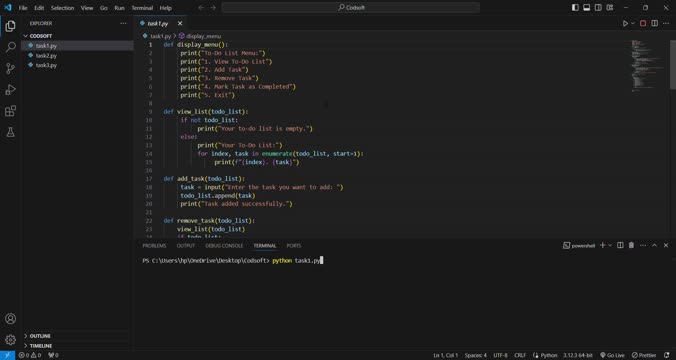 Aditya Arora on LinkedIn: #pythonprogramming #codsoft #internship Aditya Arora on LinkedIn: #pythonprogramming #codsoft #internship