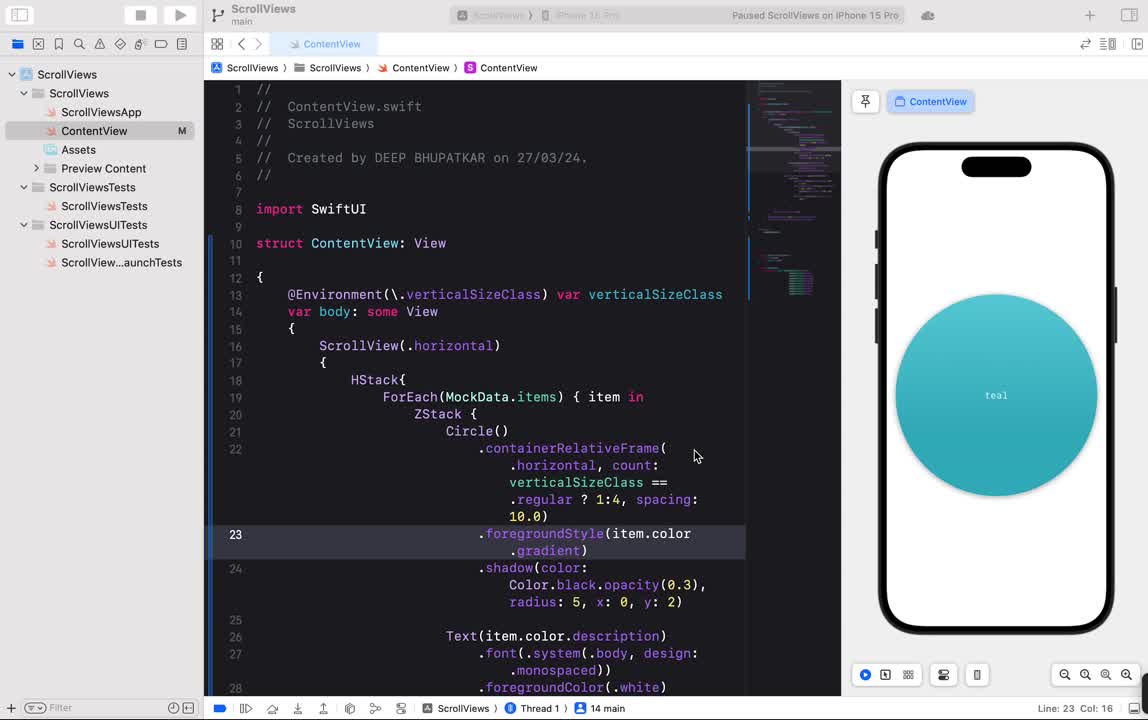 Deep Bhupatkar on LinkedIn: #ios #iosdeveloper #swiftui #code #xcode #ios17 Deep Bhupatkar on LinkedIn: #ios #iosdeveloper #swiftui #code #xcode #ios17