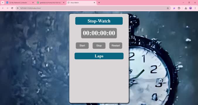 Anuj kushwaha on LinkedIn: #codingjourney #stopwatchproject #mentorship ... Anuj kushwaha on LinkedIn: #codingjourney #stopwatchproject #mentorship ...