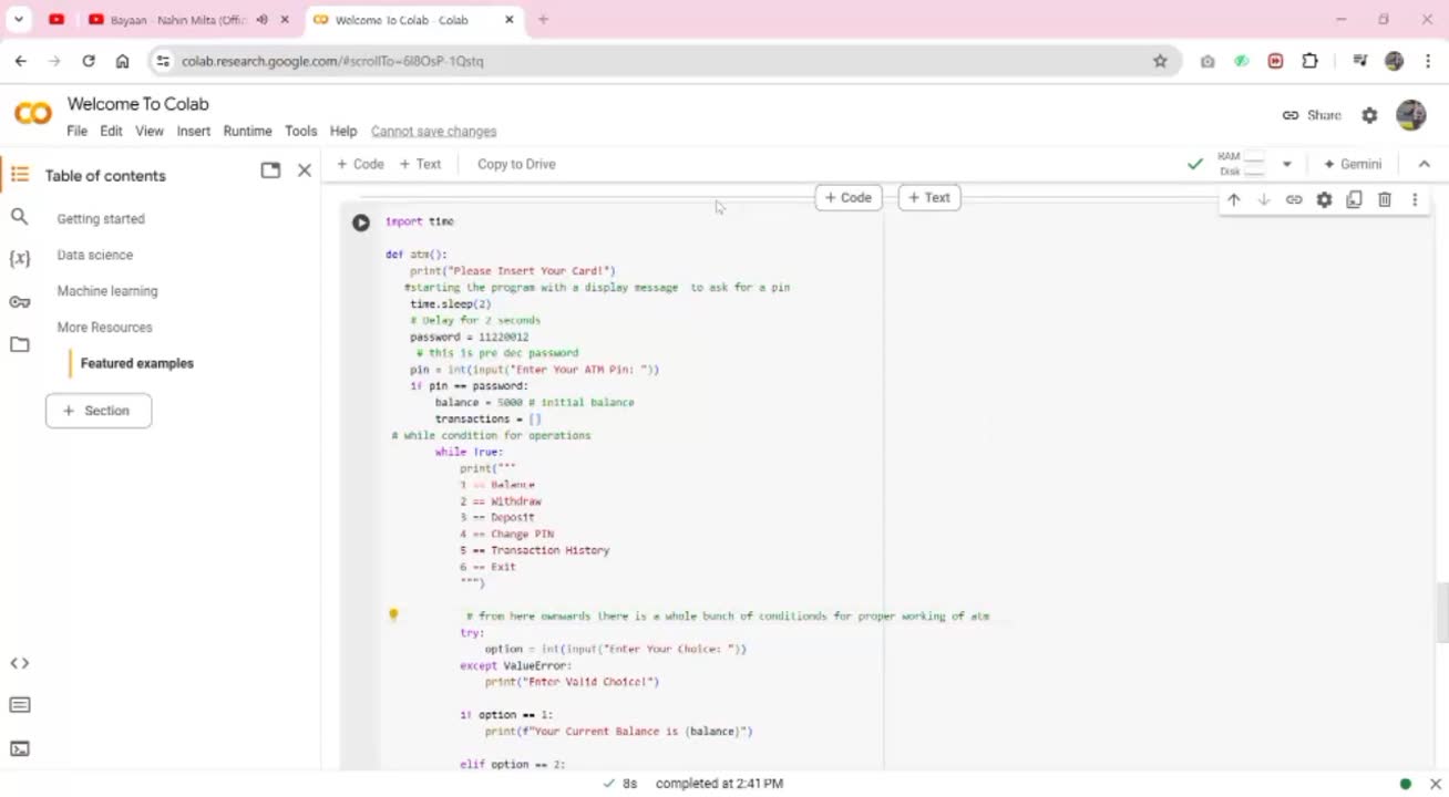 M.Talha Saeed on LinkedIn: #atm_machine #python #internship #atm ... M.Talha Saeed on LinkedIn: #atm_machine #python #internship #atm ...