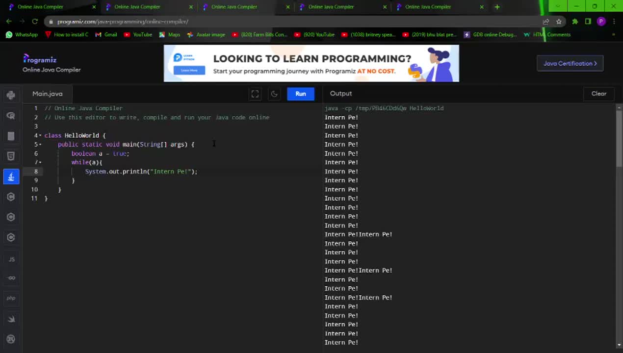 Ravi Agrawal on LinkedIn: #java #programming #internship #internpe Ravi Agrawal on LinkedIn: #java #programming #internship #internpe