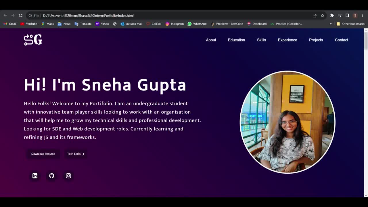 Sneha Gupta on LinkedIn: #html #css #javascript #portfolio #internship ... Sneha Gupta on LinkedIn: #html #css #javascript #portfolio #internship ...