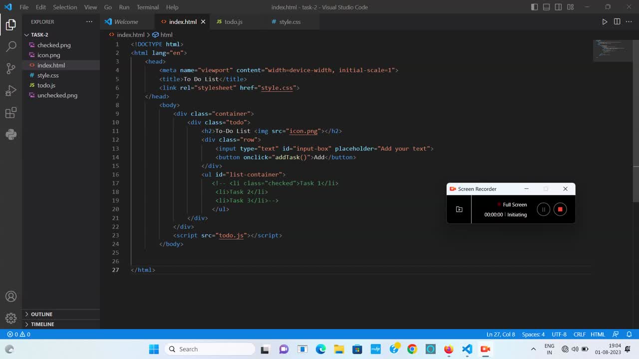 Madhuri Patil on LinkedIn: #to #internpe #todolist #webdevelopment # ... Madhuri Patil on LinkedIn: #to #internpe #todolist #webdevelopment # ...