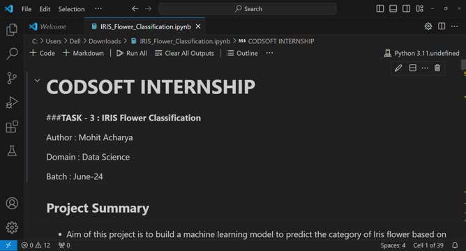 Mohit Acharya on LinkedIn: #codsoft #internship Mohit Acharya on LinkedIn: #codsoft #internship