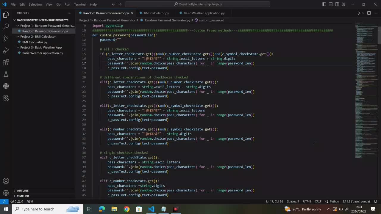 shreya ramoutar on LinkedIn: #oasisinfobyte #pythonprogramming #internship shreya ramoutar on LinkedIn: #oasisinfobyte #pythonprogramming #internship