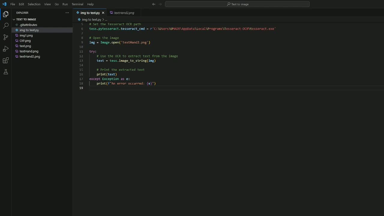 My project with CodeAlpha: image-to-text conversion | Rao Umair Ali ... My project with CodeAlpha: image-to-text conversion | Rao Umair Ali ...