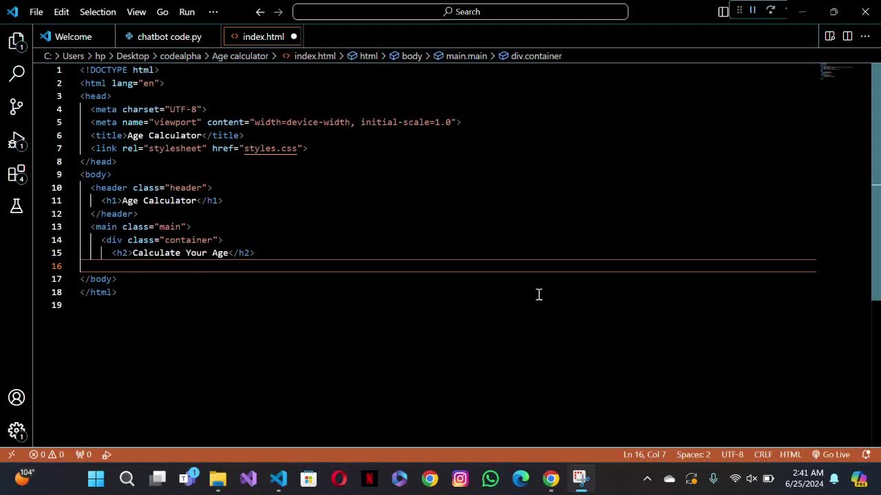 Moeed Ahmad on LinkedIn: #internship #codealpha #html #javascript Moeed Ahmad on LinkedIn: #internship #codealpha #html #javascript