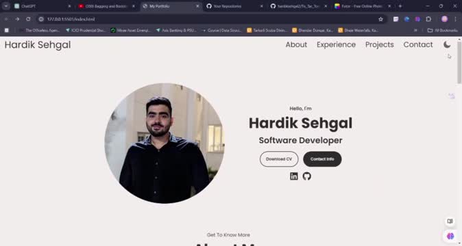 Hardik Sehgal on LinkedIn: I've created a portfolio website showcasing ... Hardik Sehgal on LinkedIn: I've created a portfolio website showcasing ...