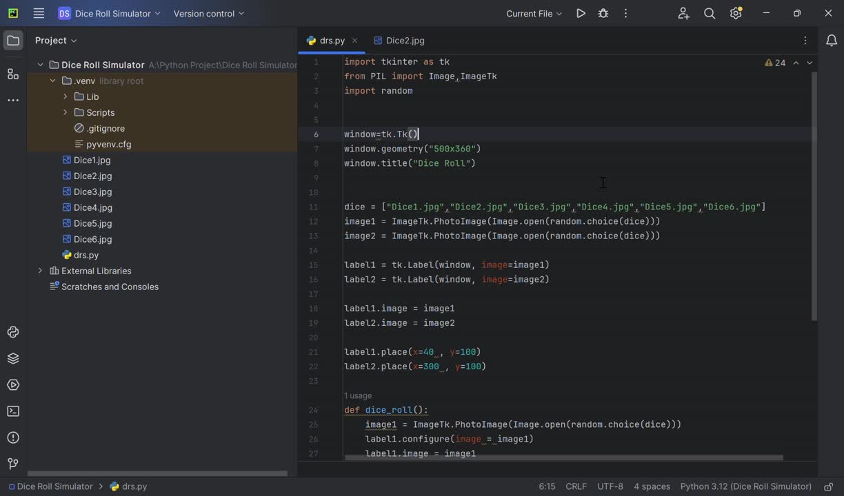 Sachin Rathod on LinkedIn: #level5_task #python_intern #dice_rolling ... Sachin Rathod on LinkedIn: #level5_task #python_intern #dice_rolling ...