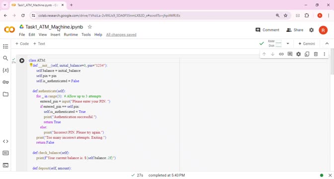 Reema Memon on LinkedIn: #python #programming #project #learning #atm # ... Reema Memon on LinkedIn: #python #programming #project #learning #atm # ...