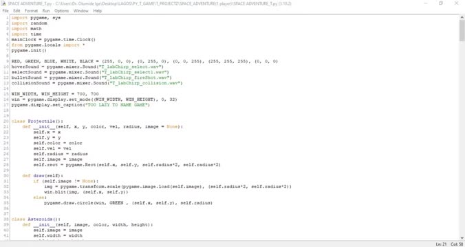 Toluwaleyi Ige on LinkedIn: #pythonprogramming #pygame #gamedev # ... Toluwaleyi Ige on LinkedIn: #pythonprogramming #pygame #gamedev # ...
