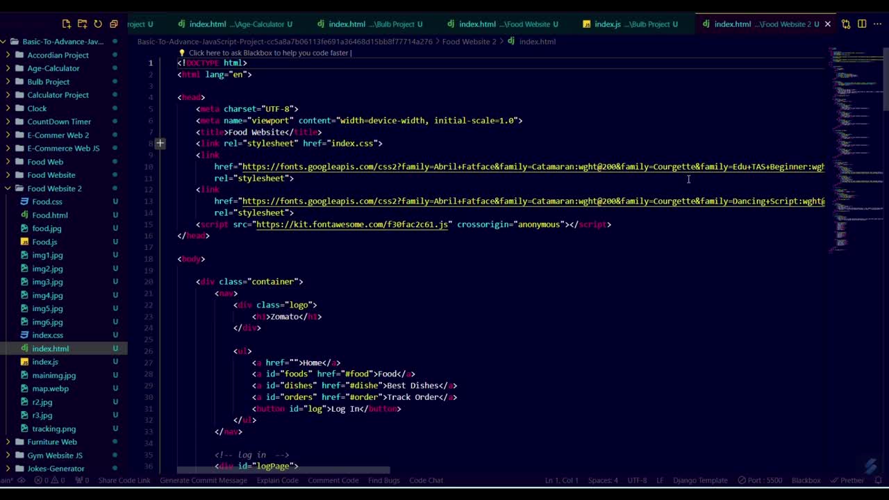 Create a dynamic food website with HTML, CSS, JavaScript. | Sarfraj ... Create a dynamic food website with HTML, CSS, JavaScript. | Sarfraj ...