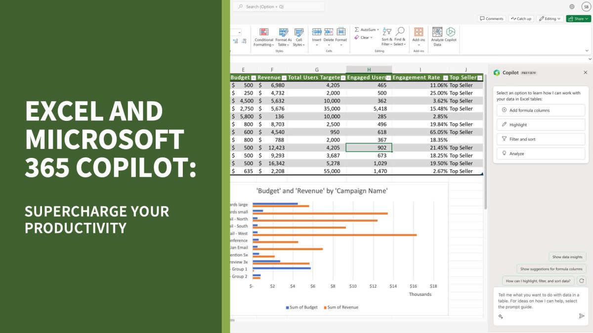 Get started and analyze your data - Copilot in Excel: Supercharge Your ... Get started and analyze your data - Copilot in Excel: Supercharge Your ...
