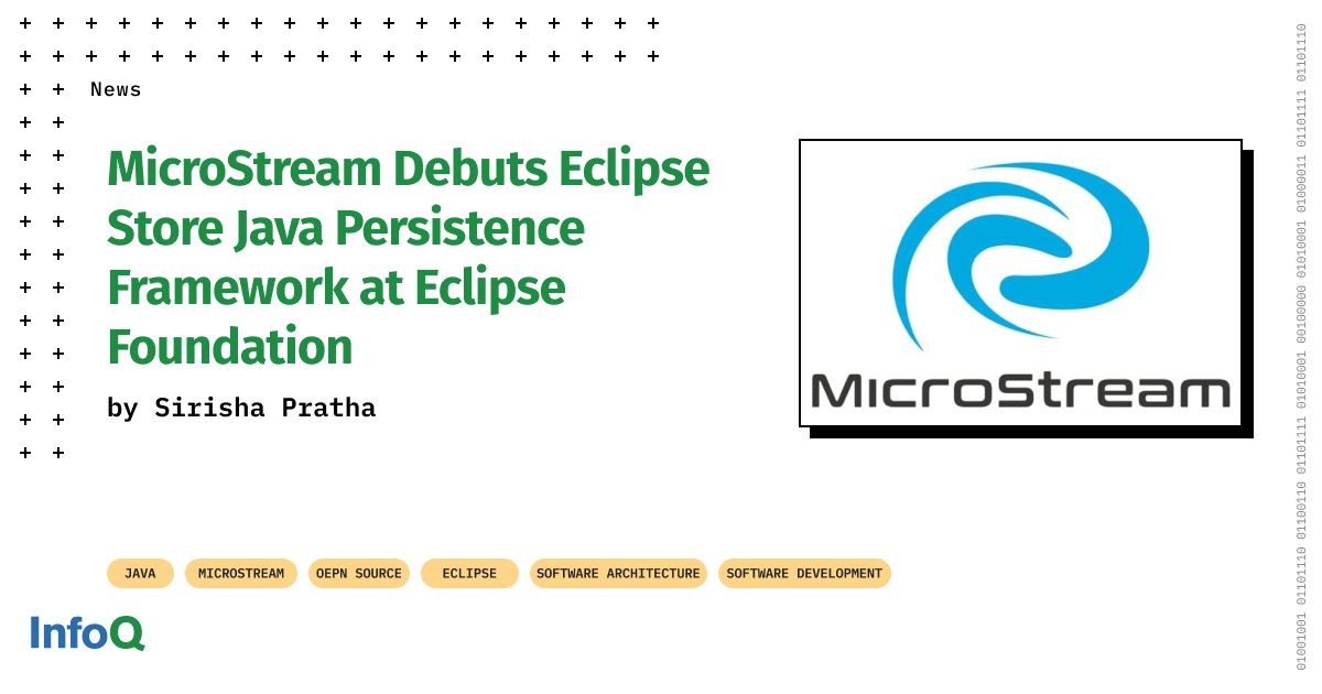 InfoQ on LinkedIn: #microstream #infoq #java InfoQ on LinkedIn: #microstream #infoq #java