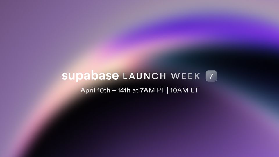 Jonathan Summers-Muir on LinkedIn: Supabase Launch Week X | 11-15 ... Jonathan Summers-Muir on LinkedIn: Supabase Launch Week X | 11-15 ...