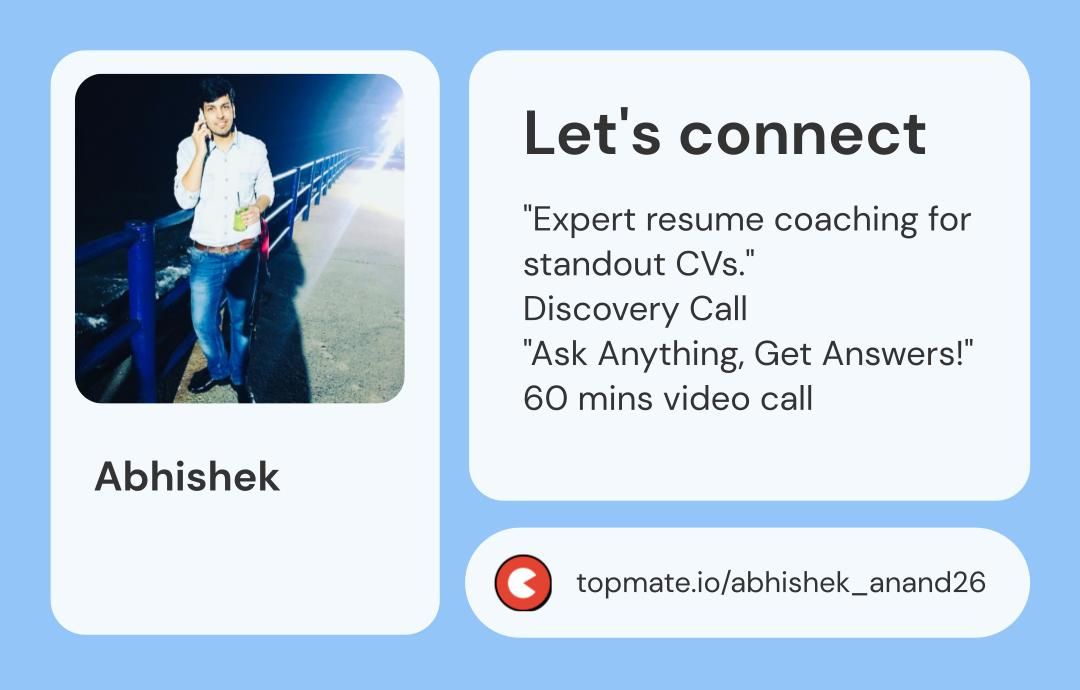 Abhishek Anand on LinkedIn: Hey everyone! I've been getting a lot of ... Abhishek Anand on LinkedIn: Hey everyone! I've been getting a lot of ...