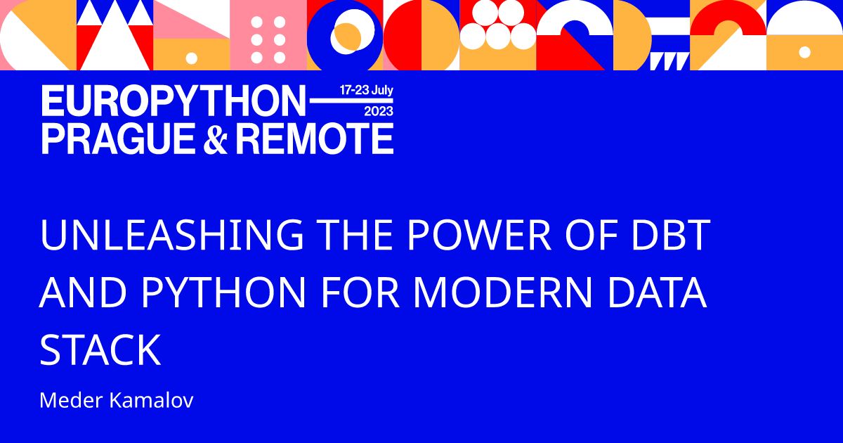 EuroPython on LinkedIn: Unleashing the Power of dbt and Python for ... EuroPython on LinkedIn: Unleashing the Power of dbt and Python for ...