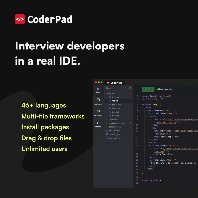 CoderPad on LinkedIn: Live Coding Interview Platform - CoderPad CoderPad on LinkedIn: Live Coding Interview Platform - CoderPad